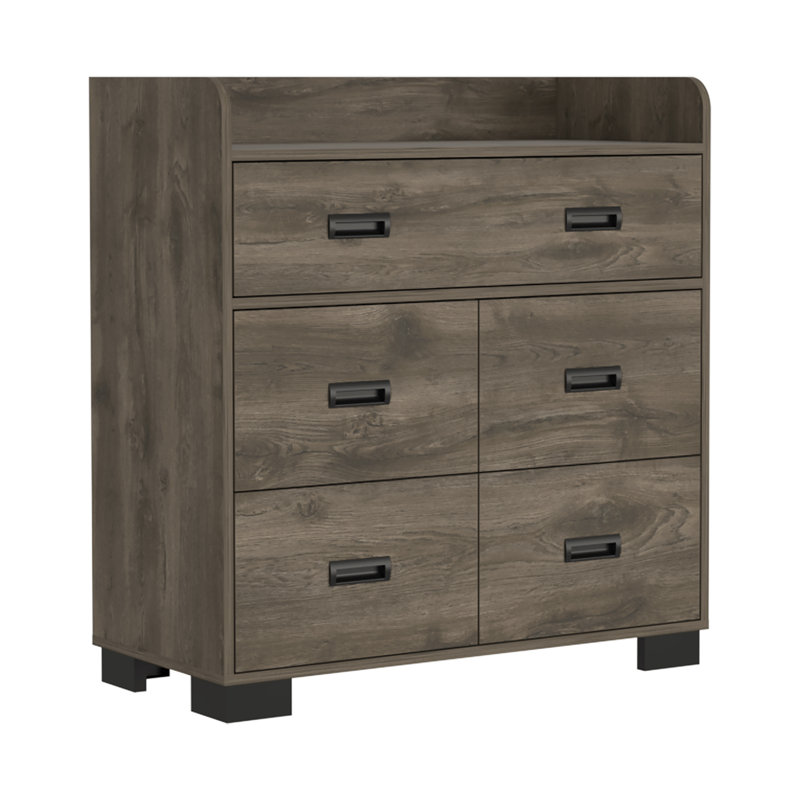 17 Stories Welf 33 inch Wide Dresser with 4 Legs 4 Drawers 1 Double Drawer and Superior Top Wayfair Dressers Chests